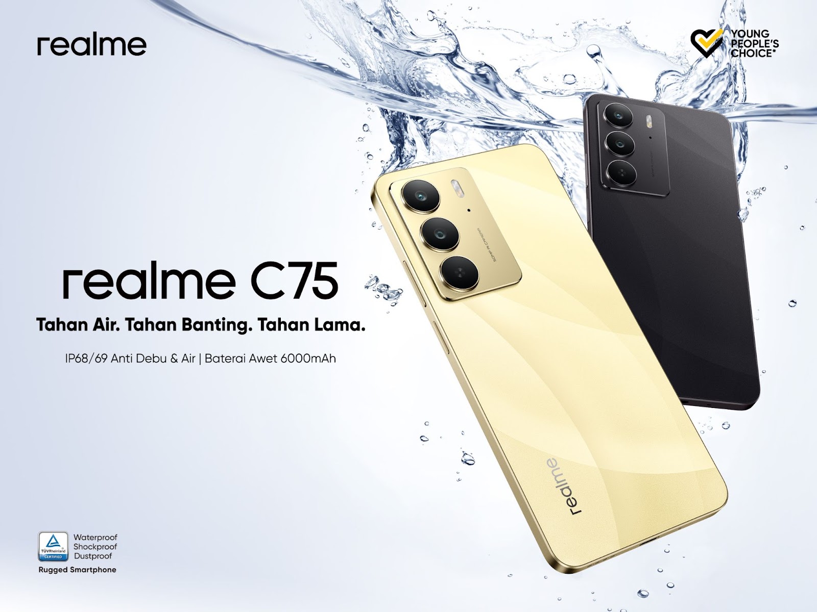 Pertama dengan IP68 & IP69 di Kelasnya, realme C75 Resmi Meluncur di Indonesia Mengusung ...